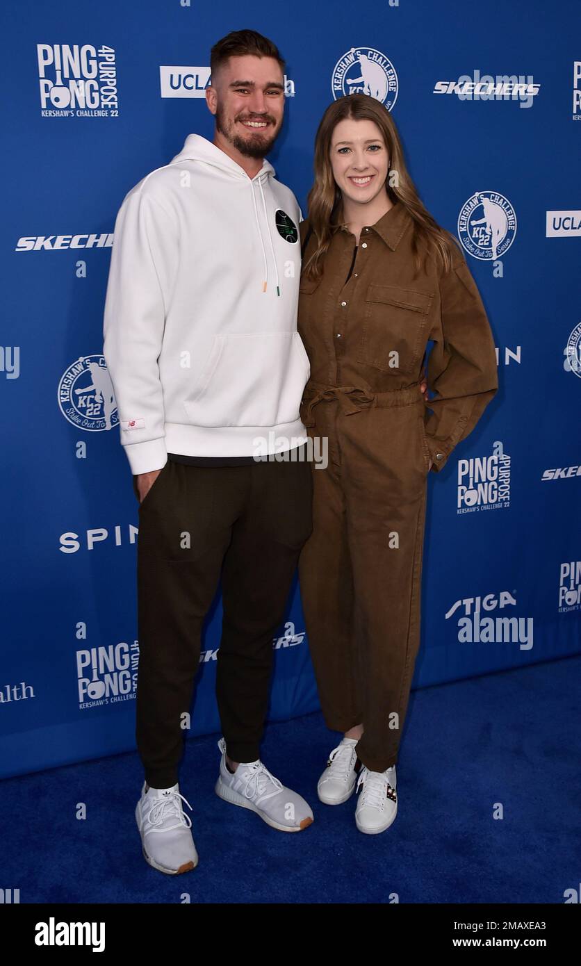 Andrew Heaney attends the 8th Annual Ping Pong 4 Purpose at Dodger ...