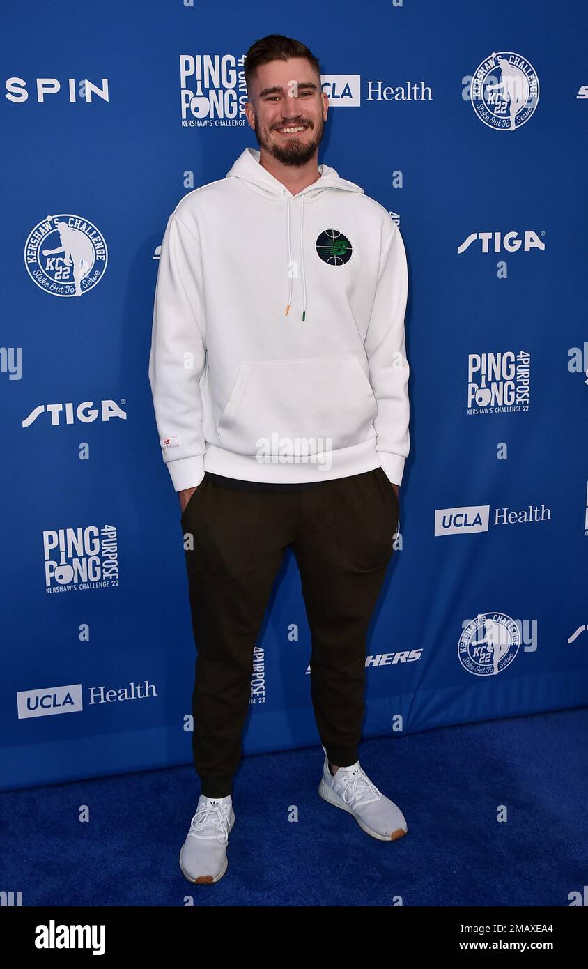 Andrew Heaney attends the 8th Annual Ping Pong 4 Purpose at Dodger ...