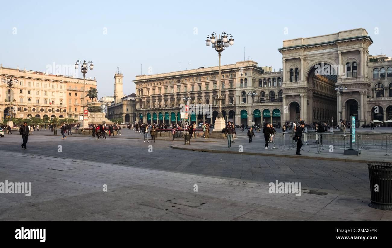 Architectural detail of the Piazza del Duomo (Cathedral Square) in the ...