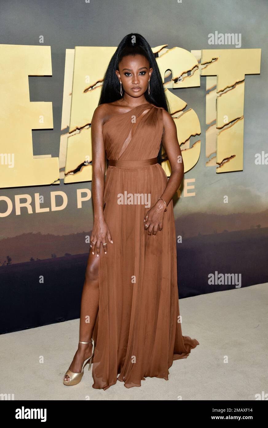 Iyana Halley attends the world premiere of "Beast" at the Museum of ...