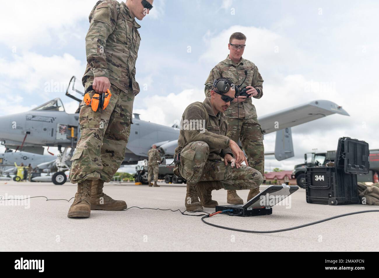 Airmen with the 124th Aircraft Maintenance Squadron launch, recover ...