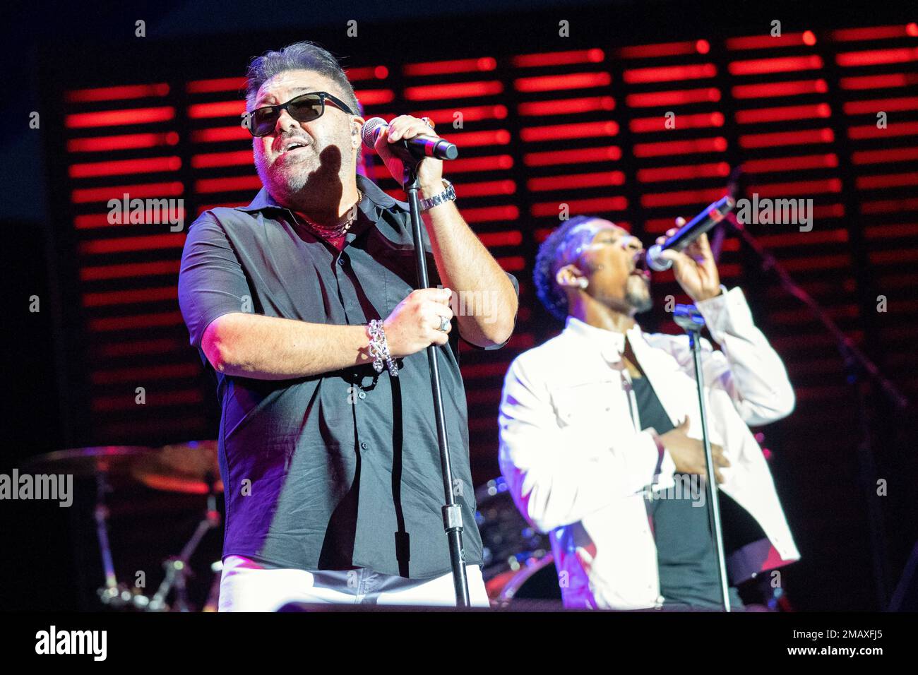 Mark Calderon of Color Me Badd performs during the "I Love The 90's ...