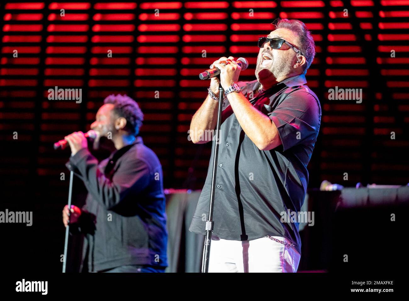 Mark Calderon of Color Me Badd performs during the "I Love The 90's ...