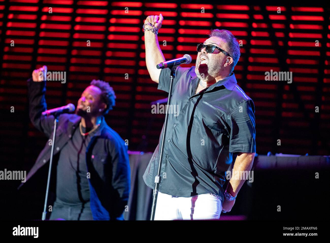 Mark Calderon of Color Me Badd performs during the "I Love The 90's ...