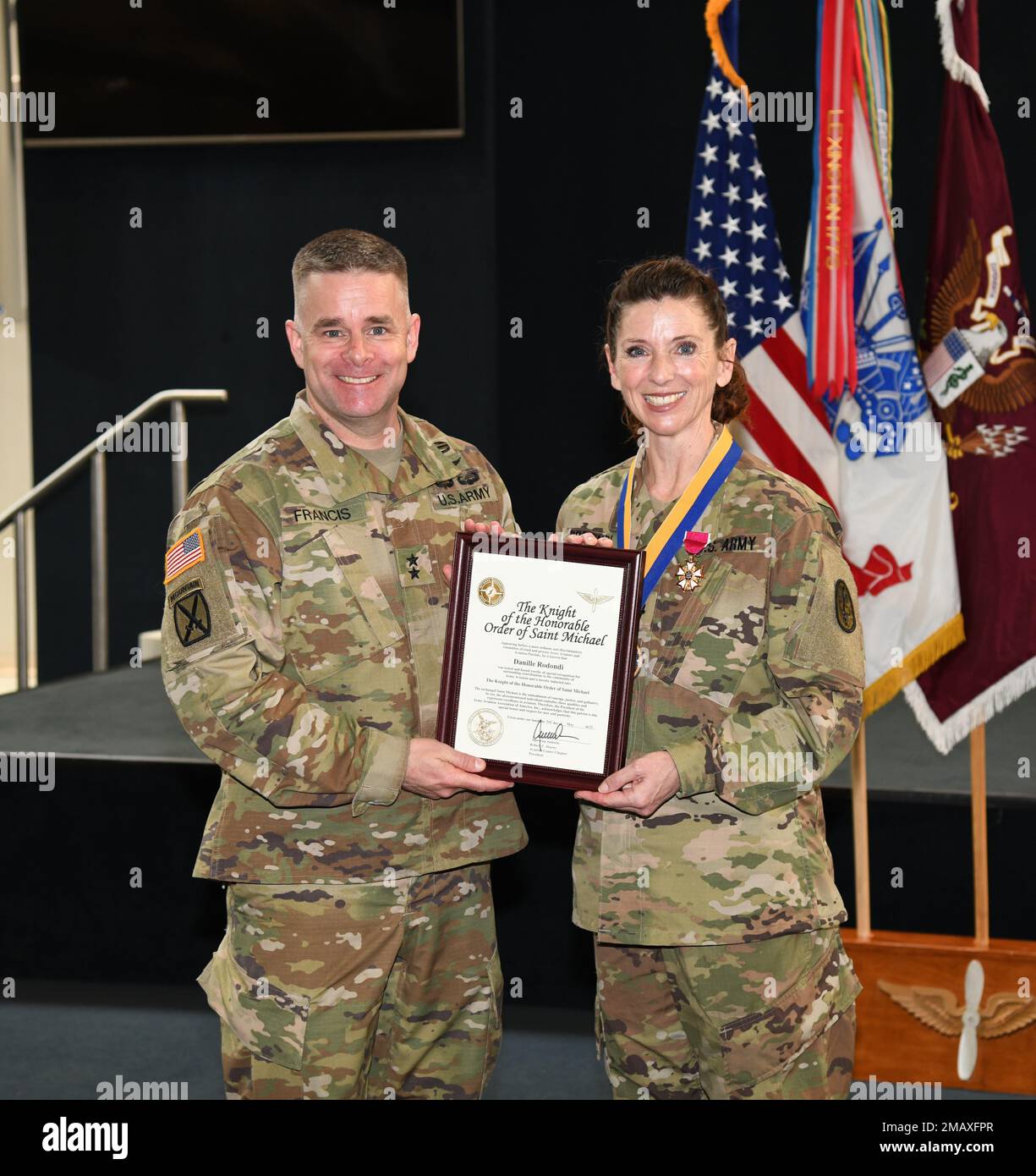 Lt. Col. Danielle K. Rodondi, outgoing commander of Lyster Army Health ...
