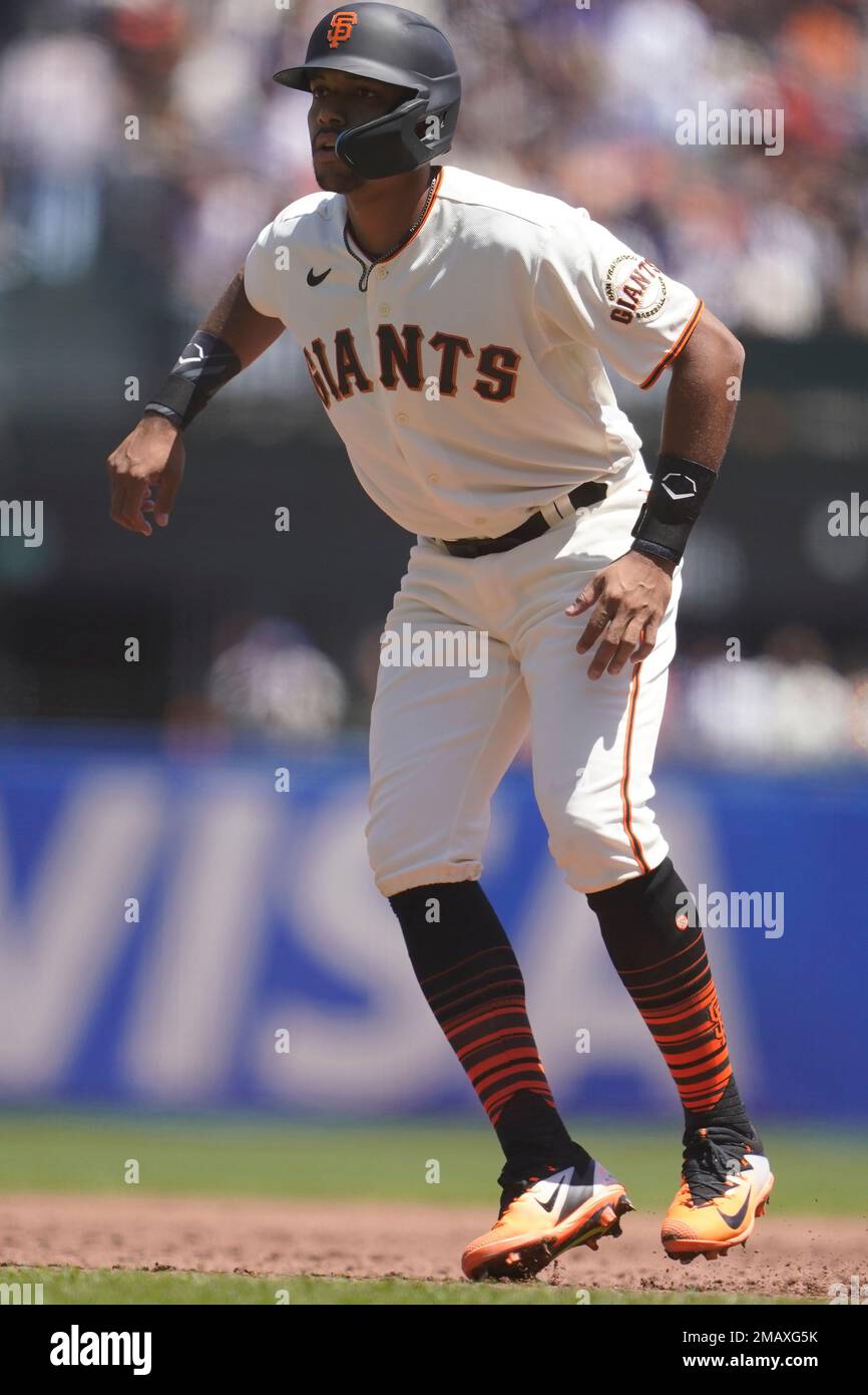 San Francisco Giants' Dixon Machado during a baseball game against the ...