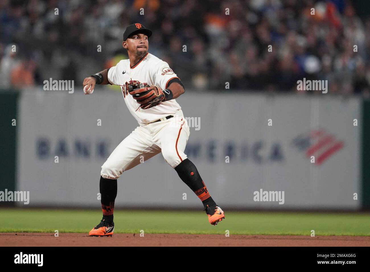 San Francisco Giants' Dixon Machado during a baseball game against the ...
