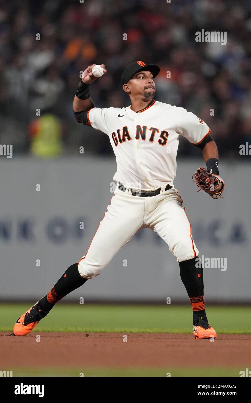 San Francisco Giants' Dixon Machado during a baseball game against the ...