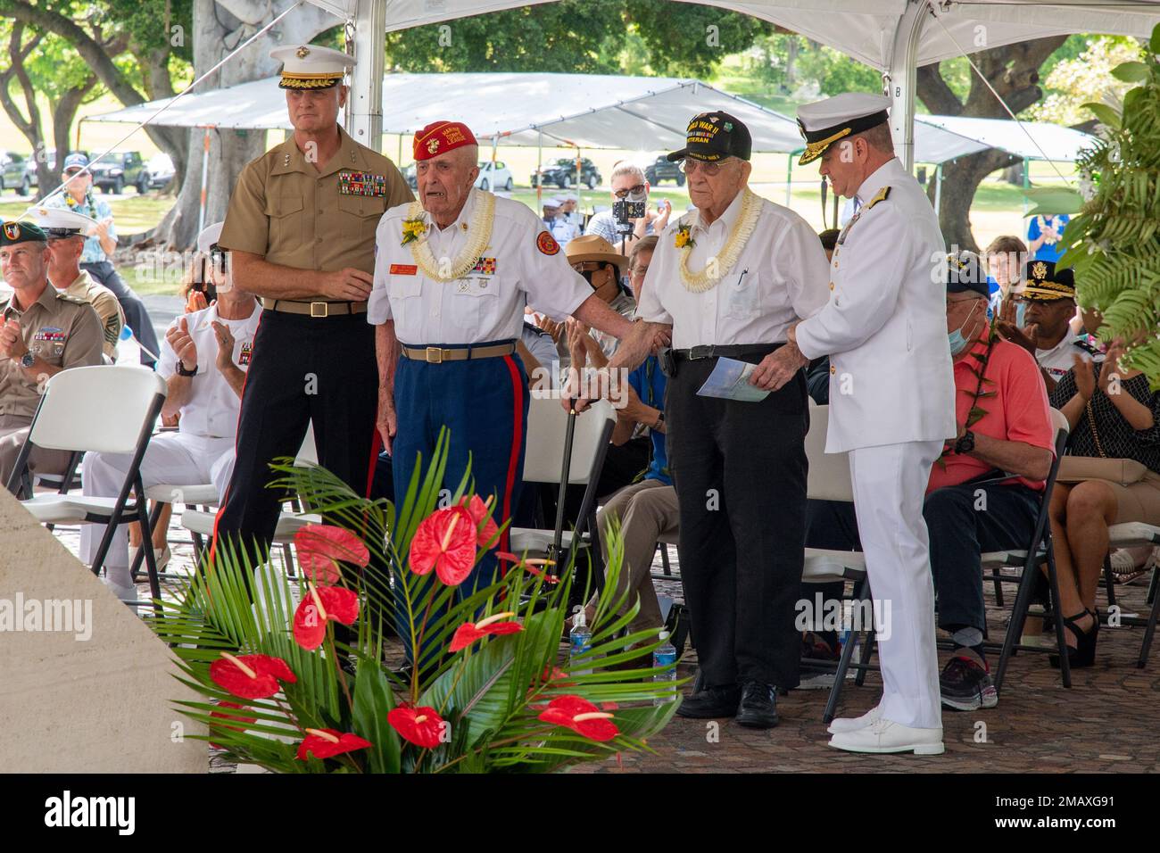 HONOLULU (June 7, 2022) Battle of Midway veterans Navy Watertender 1st ...