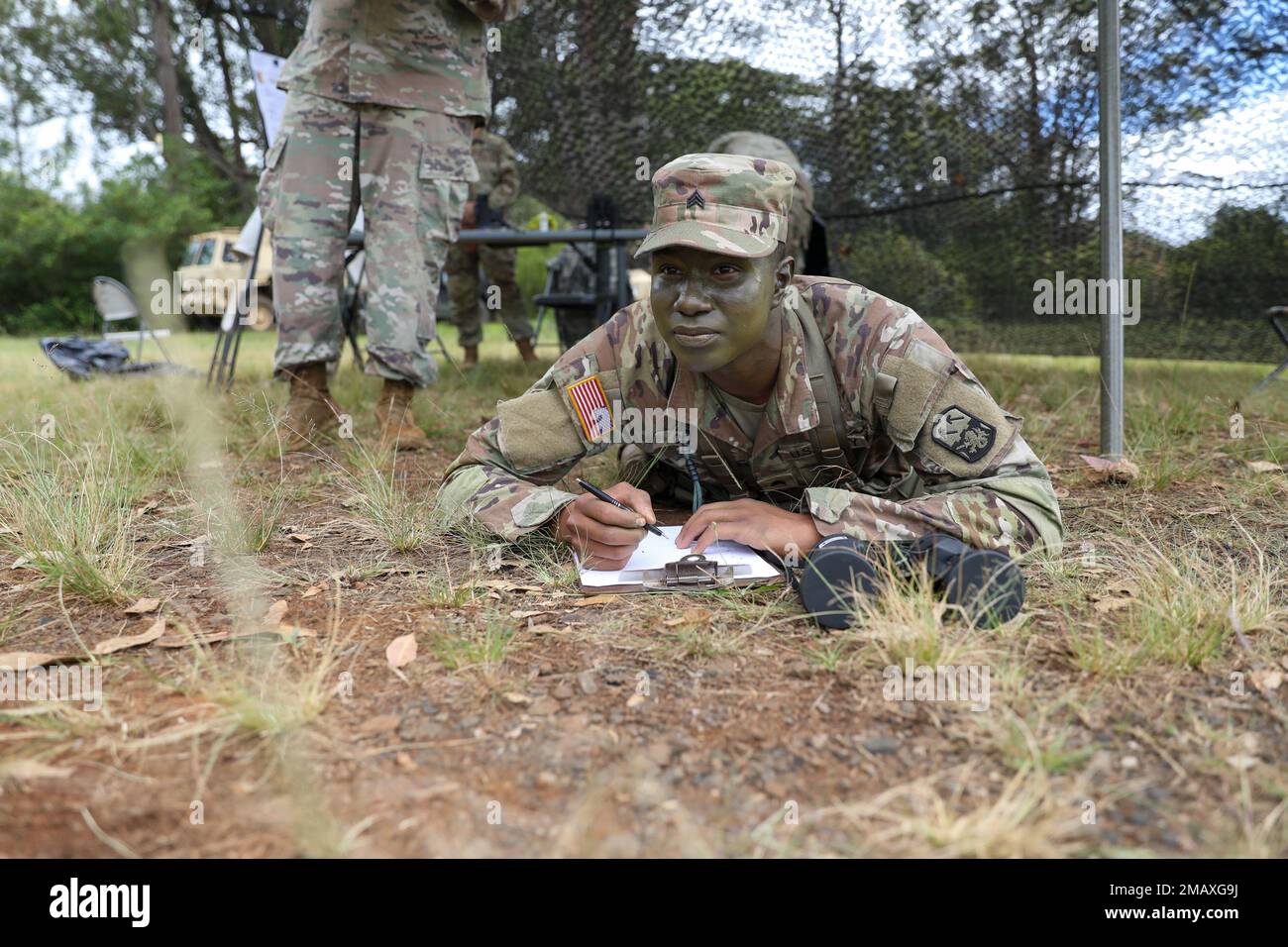 Sgt. Elijah Clarke, a multichannel transmission systems operator ...