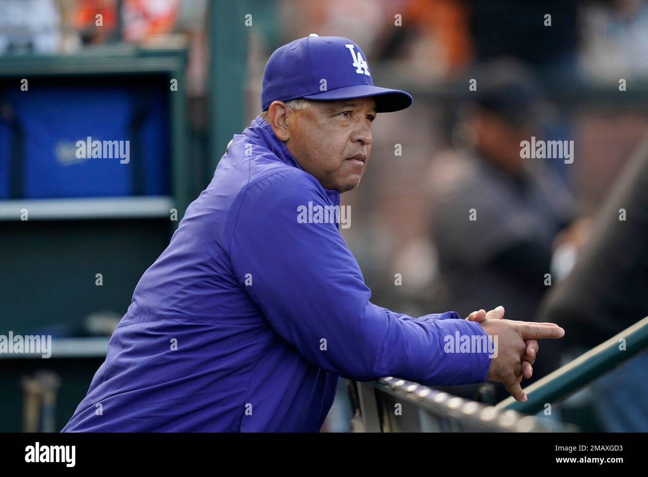 Los Angeles Dodgers Manager Dave Roberts Before A Baseball Game Against