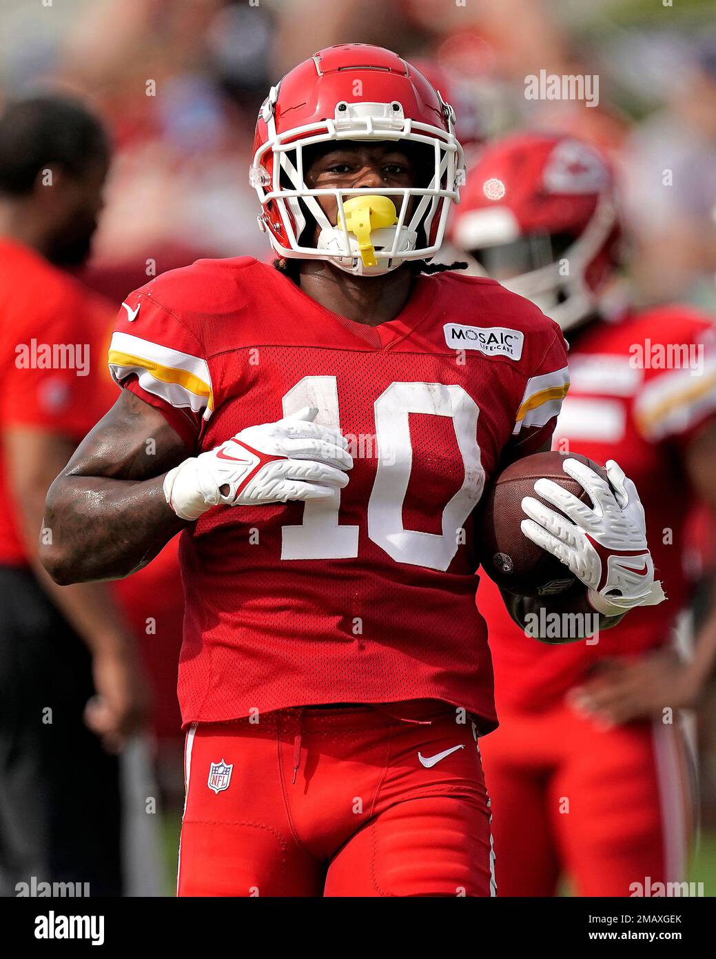 Kansas City Chiefs running back Isiah Pacheco runs during NFL football ...