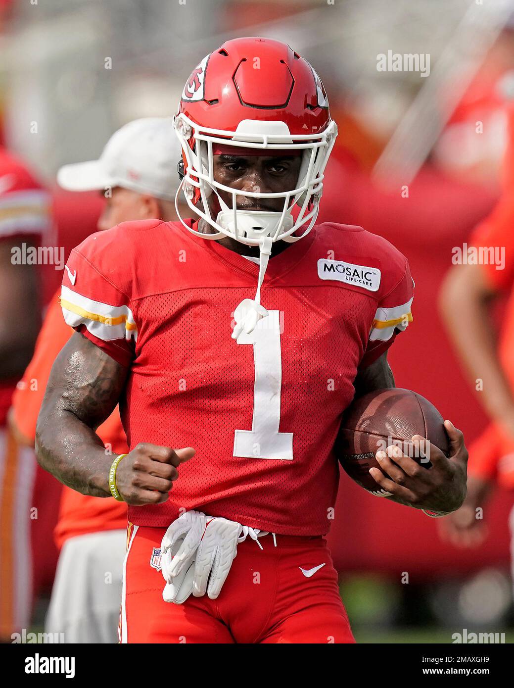 Kansas City Chiefs running back Jerick McKinnon runs during NFL ...