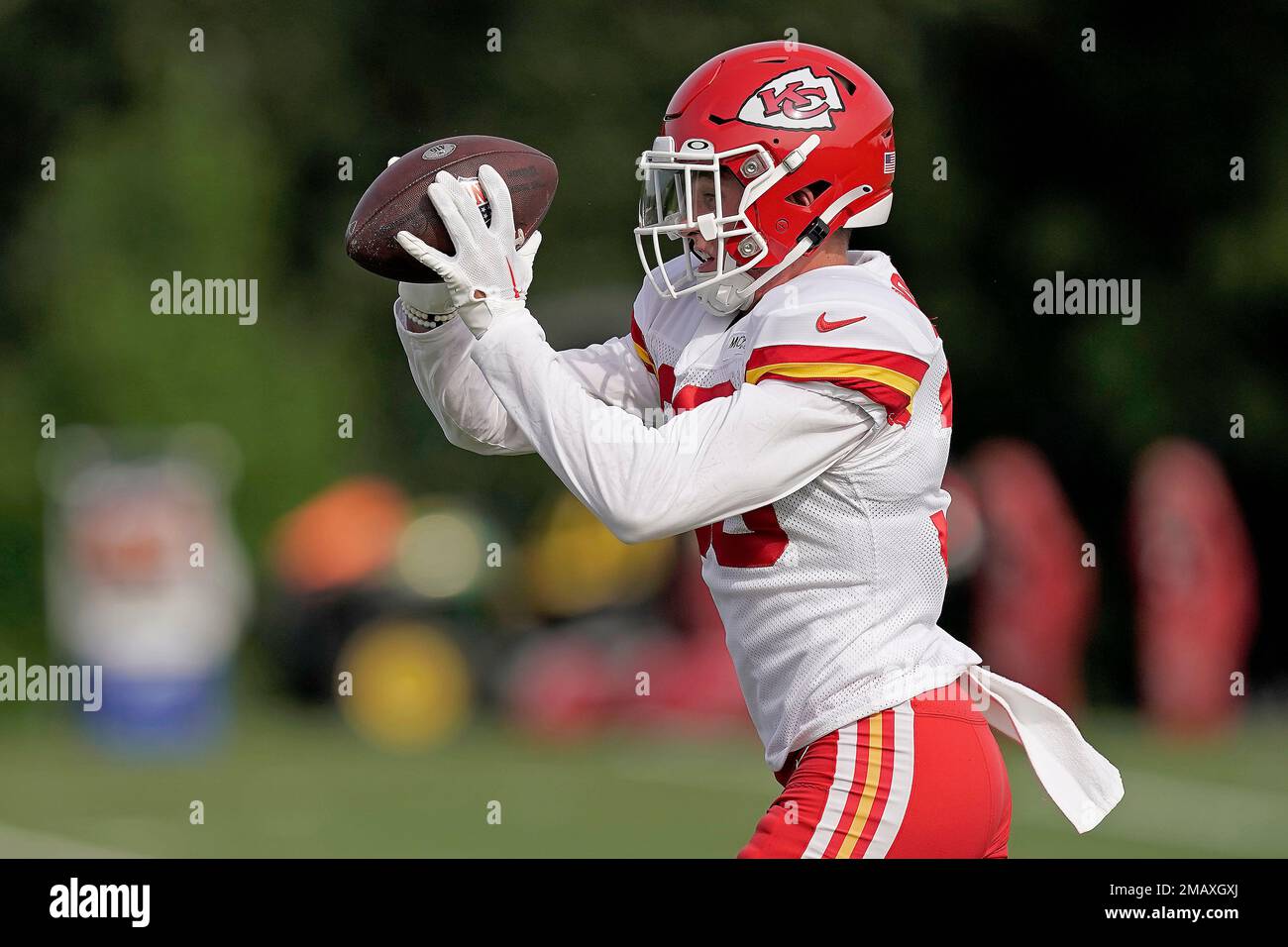 Kansas City Chiefs cornerback Nasir Greer catches a ball during NFL ...