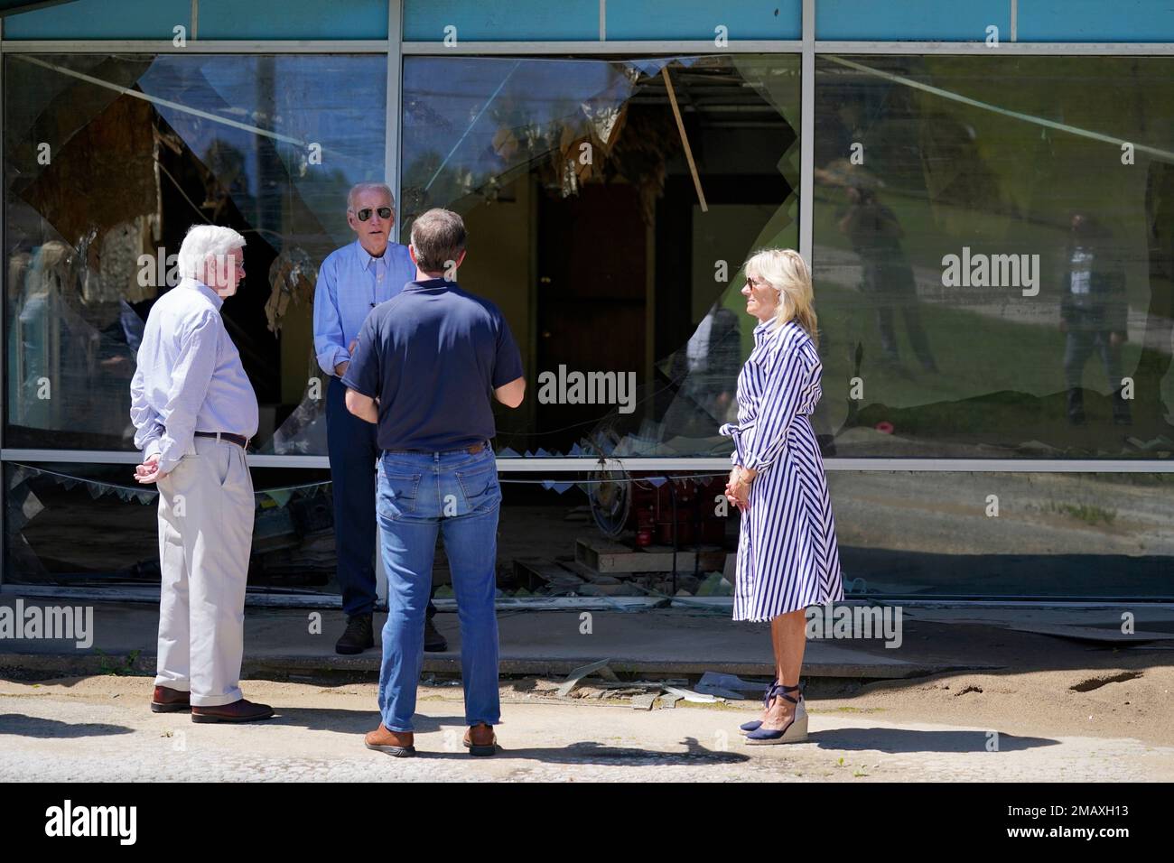 President Joe Biden, first lady Jill Biden, Kentucky Gov. Andy Beshear ...