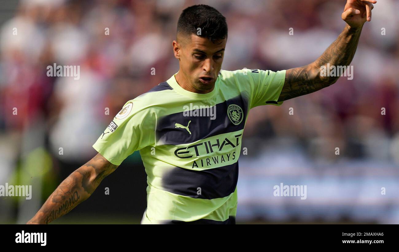 Manchester City's Joao Cancelo in action during the English Premier ...