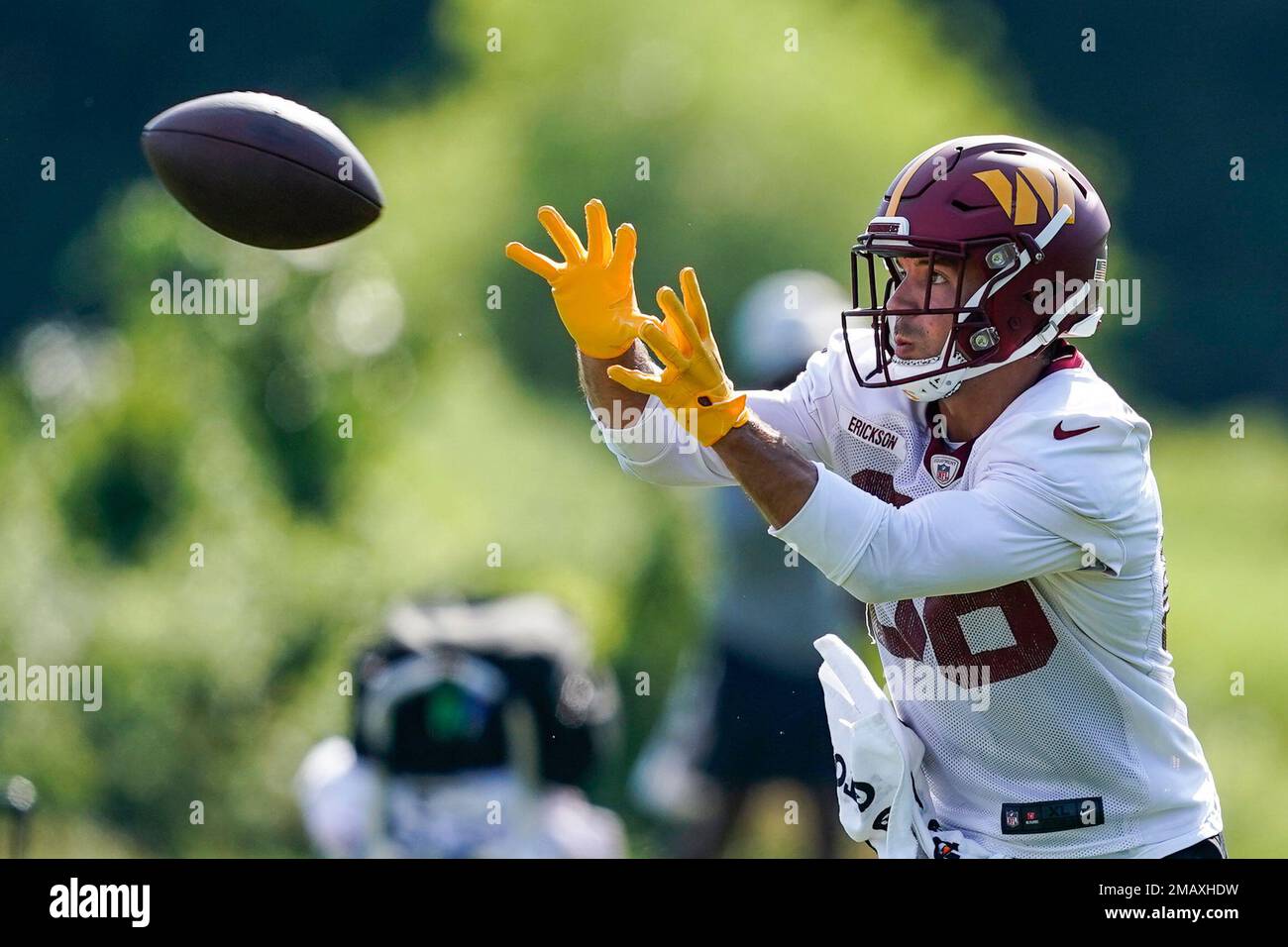 Washington Commanders wide receiver Alex Erickson catches a pass during ...