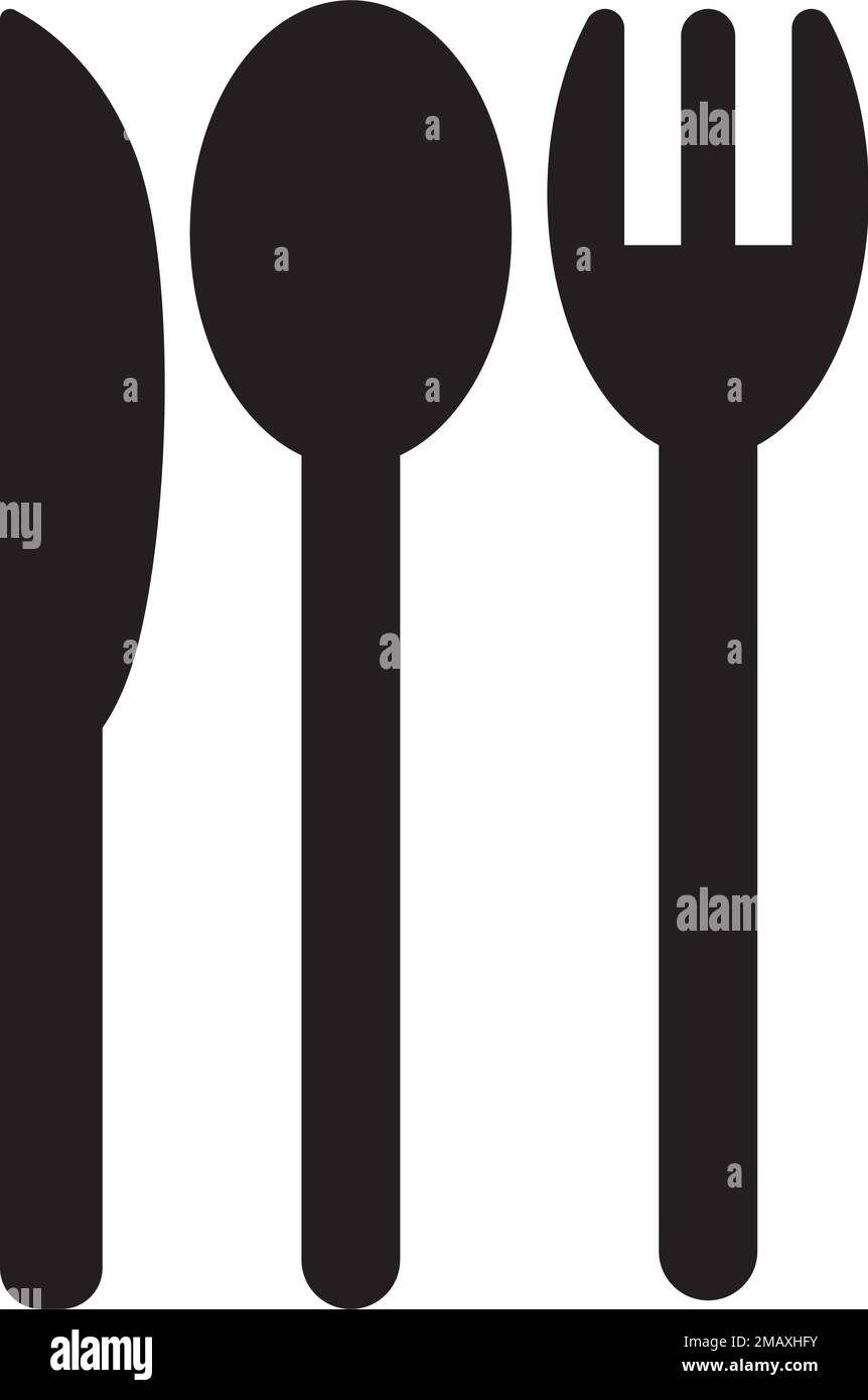 spoon and fork logo vectortemplate Stock Vector Image & Art - Alamy