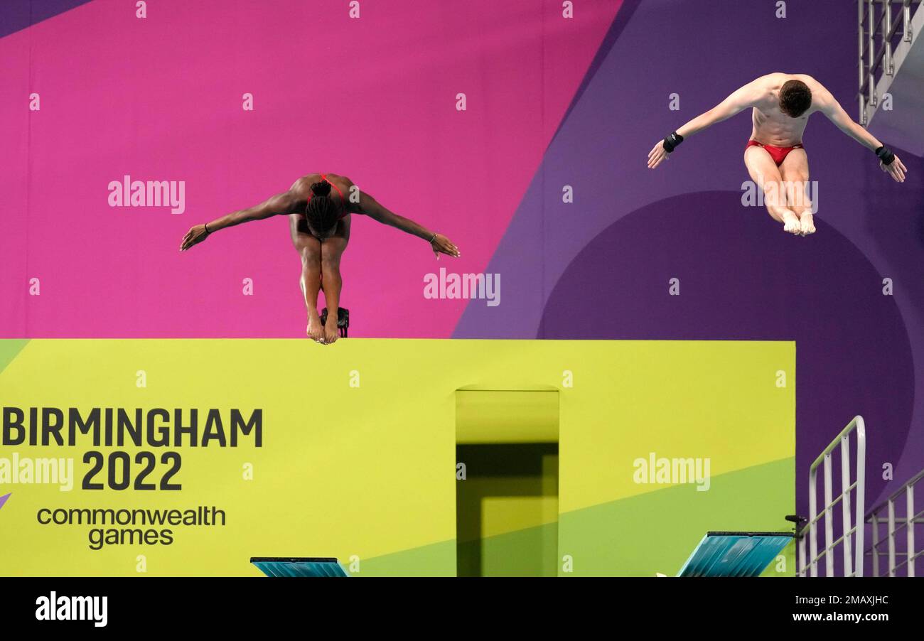 England's Benjamin Cutmore, right and Desharne Bent-Ashmeil perform ...