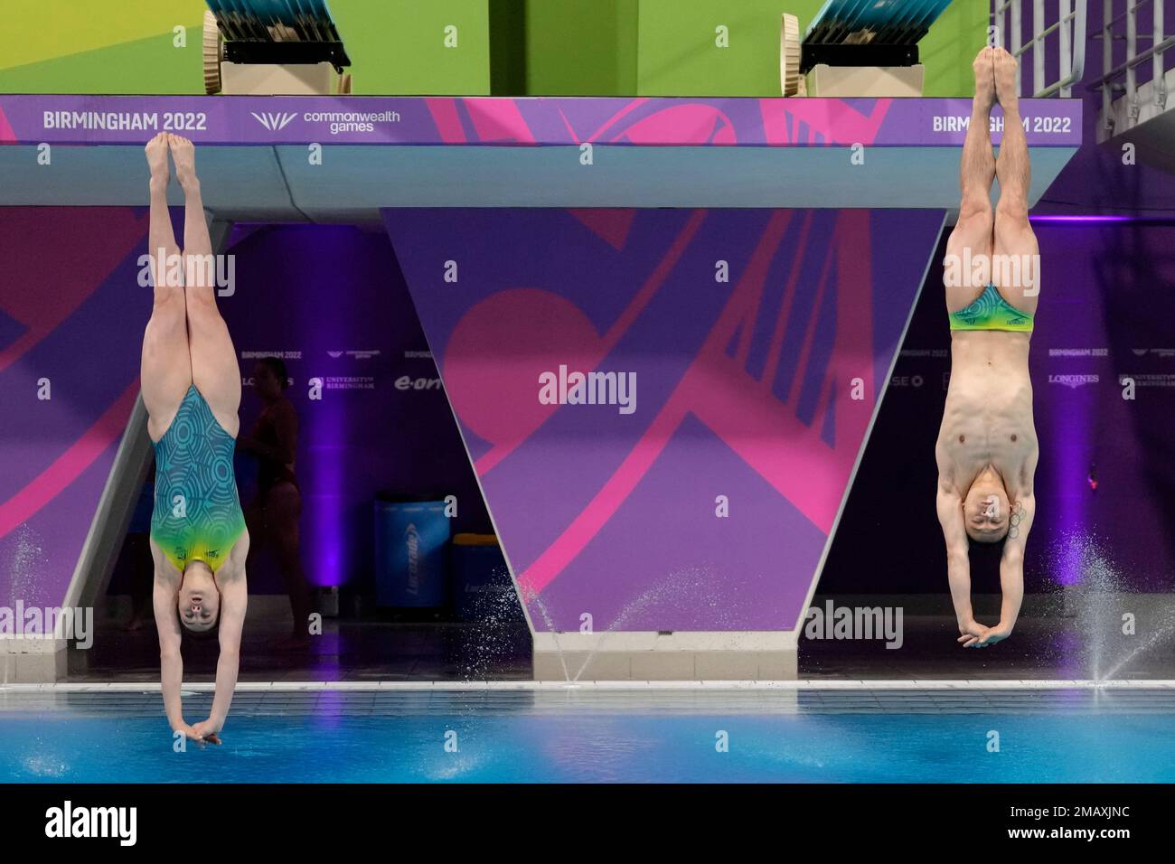 Australia's Shixin Li and Maddison Keeney perform during the Mixed ...