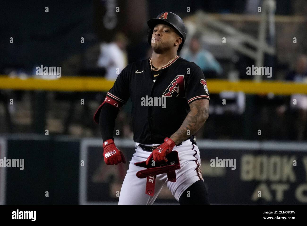 Arizona Diamondbacks second baseman Ketel Marte (4) in the first inning ...