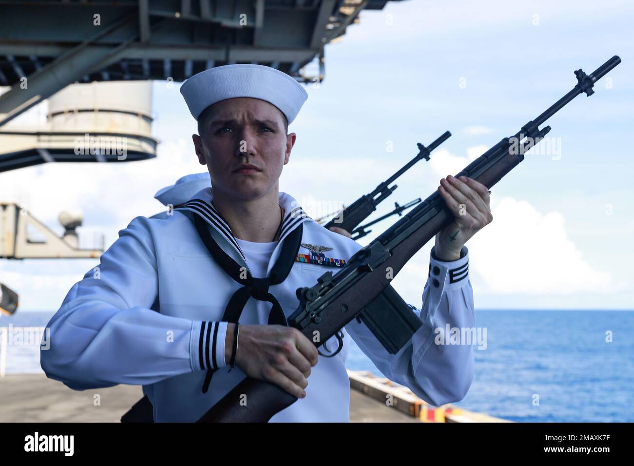 PHILIPPINE SEA (June 7, 2022) Aviation Ordnanceman 3rd Class Shelby ...