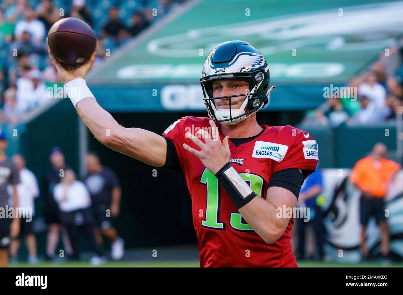 Philadelphia Eagles' Reid Sinnett in action during practice at NFL ...