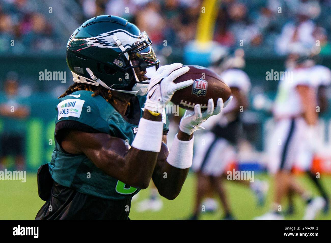 Philadelphia Eagles' Zach Pascal in action during practice at NFL ...