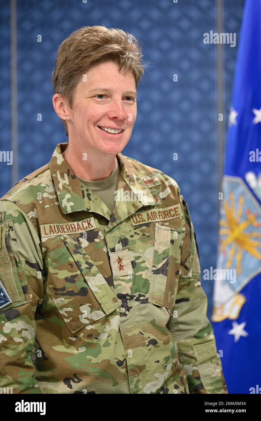 Air Force Maj. Gen. Leah Lauderback, director of intelligence ...