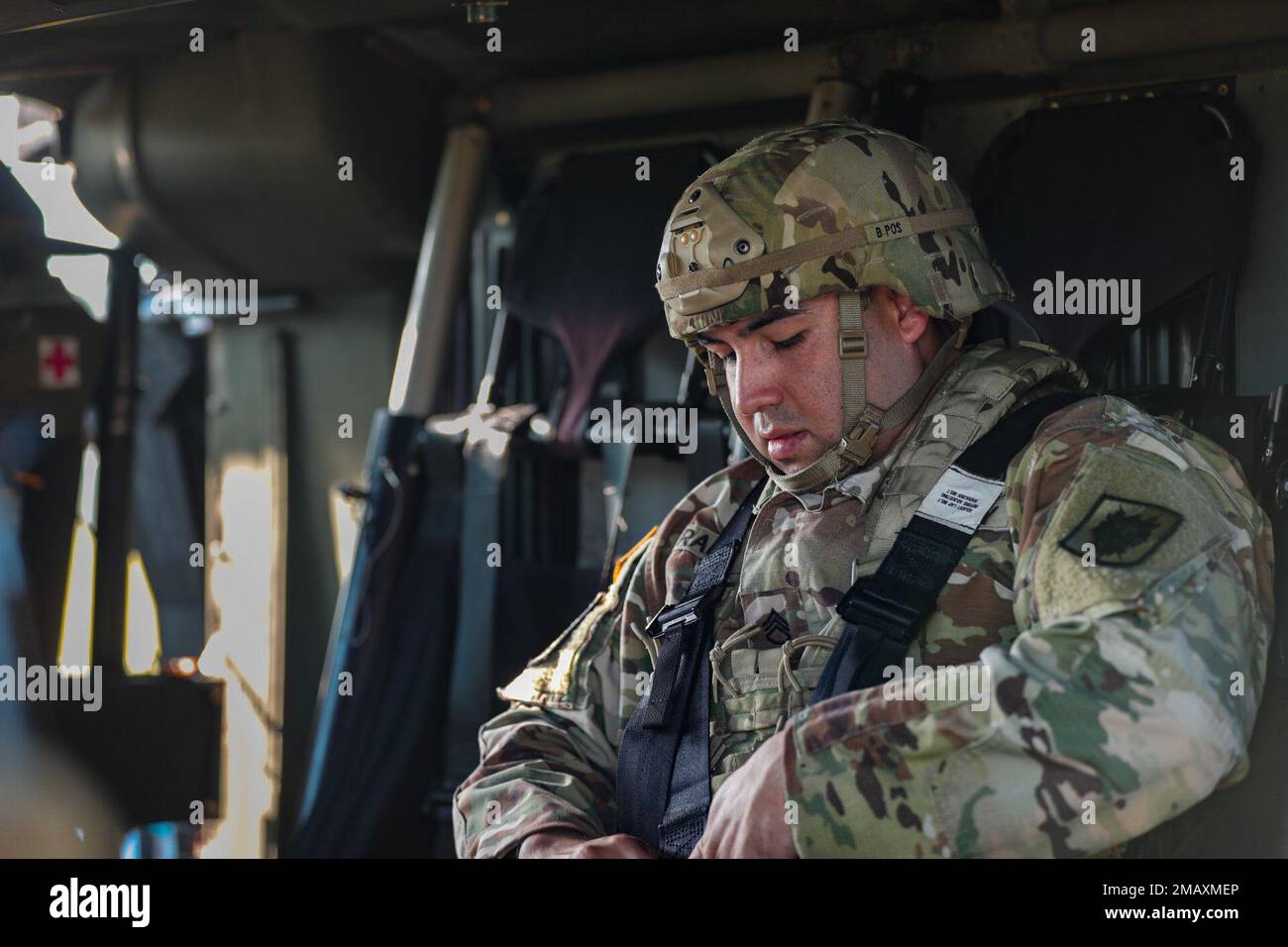 Soldiers assigned to Apex Company, 63rd Expeditionary Signal Battalion ...
