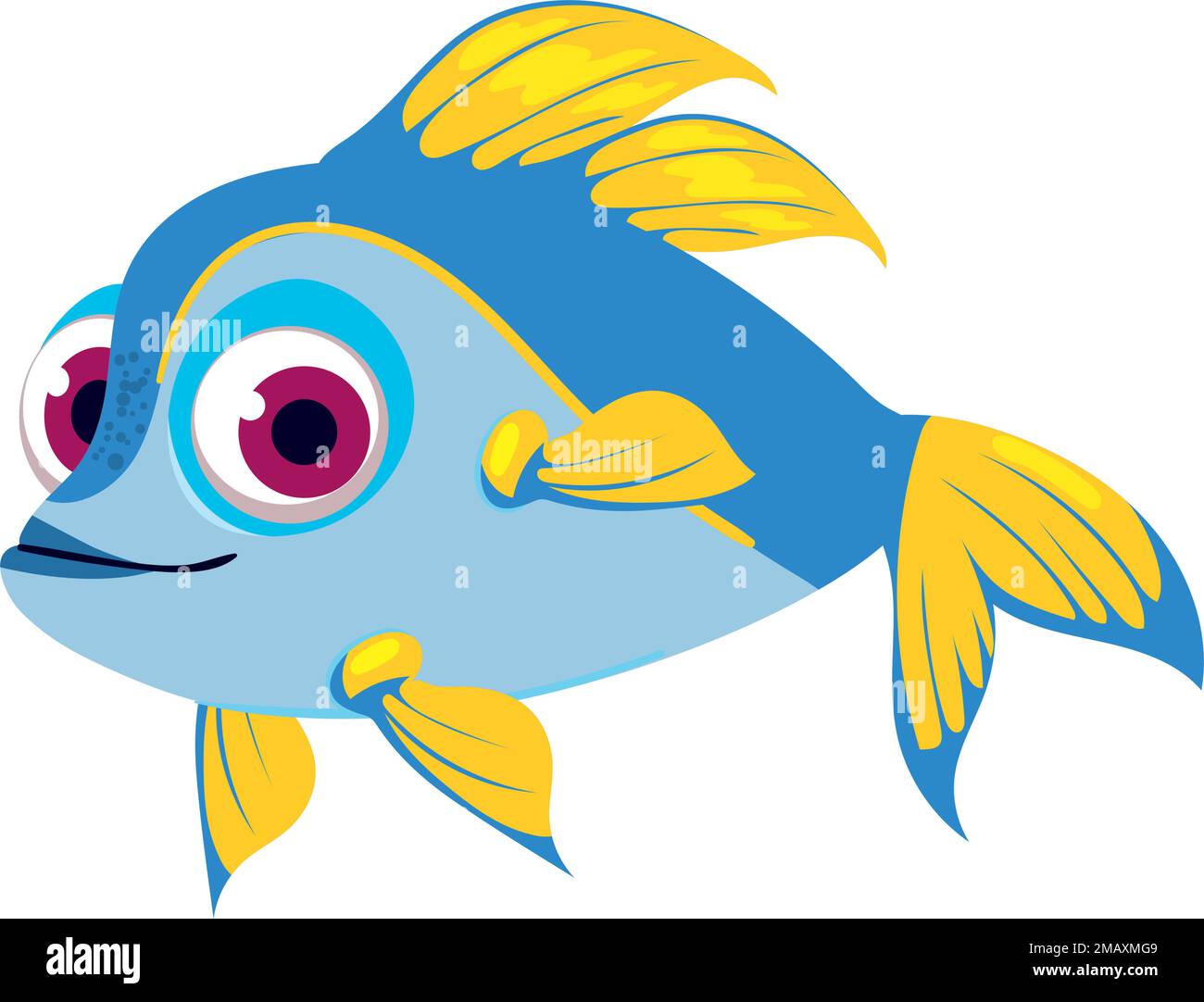 cute fish cartoon Stock Vector Image & Art - Alamy