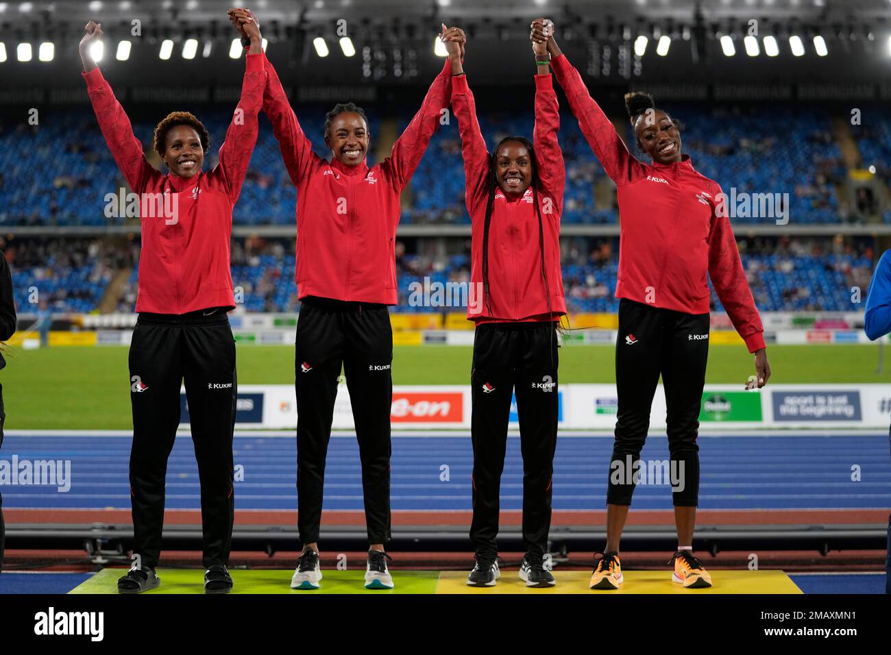 Team Canada's Kyra Constantine, Micha Powell Aiyanna Stiverne and ...