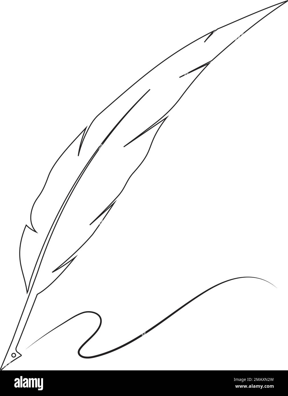 quill pen logo stock illustration design Stock Vector Image & Art - Alamy