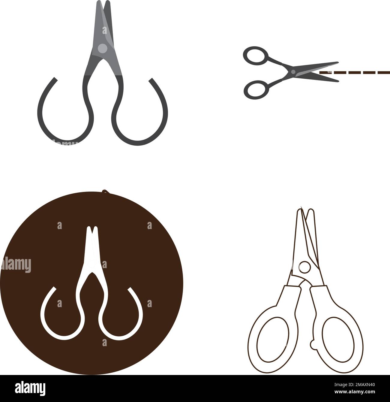 scissors logo vector template illustration Stock Vector Image & Art - Alamy
