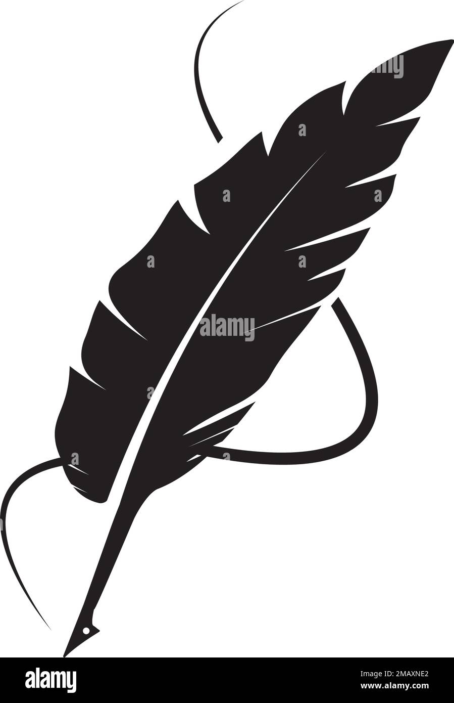 quill pen logo stock illustration design Stock Vector Image & Art - Alamy