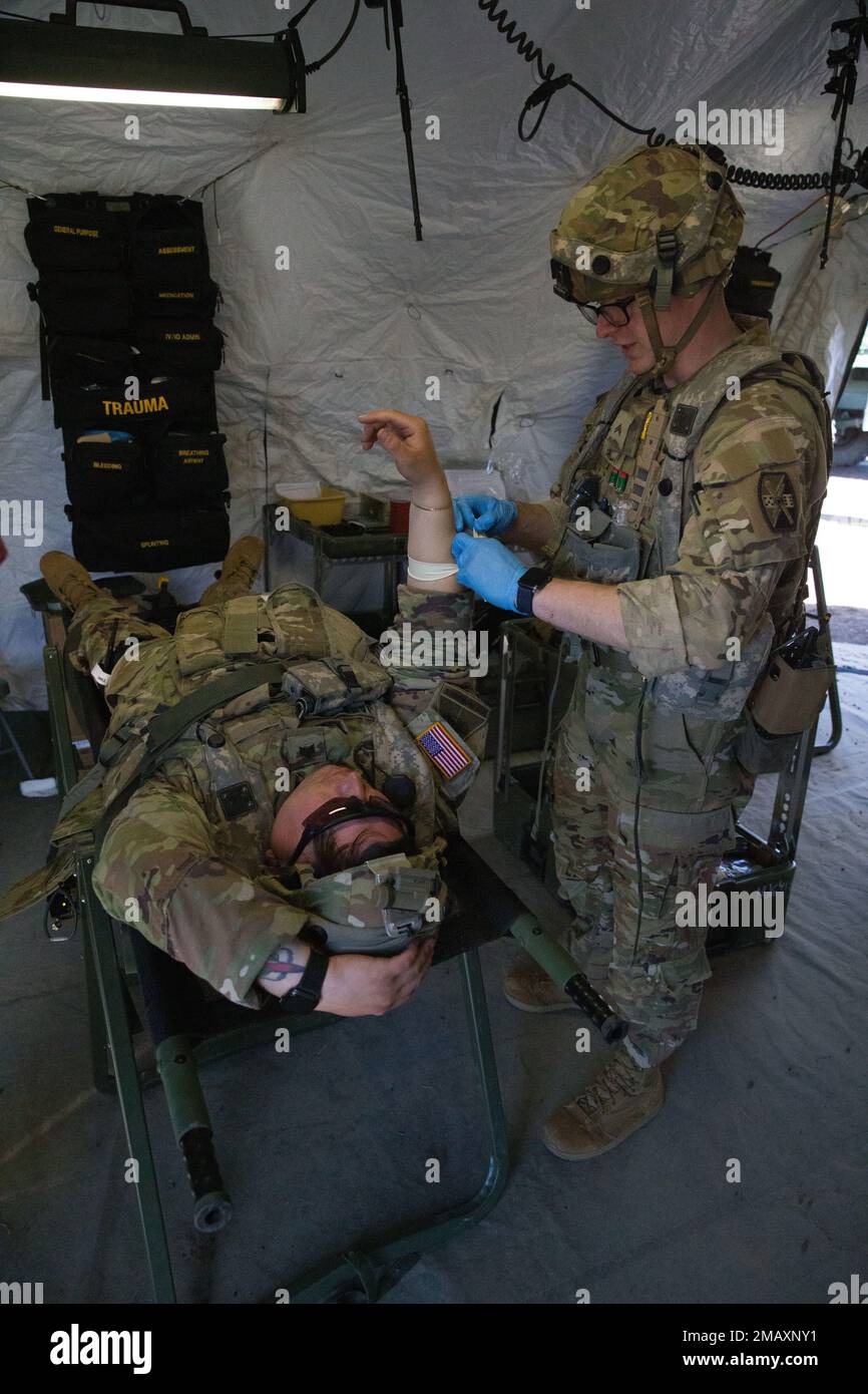 Cpl. Zenith Baker, a combat medic with Headquarters and Headquarters ...