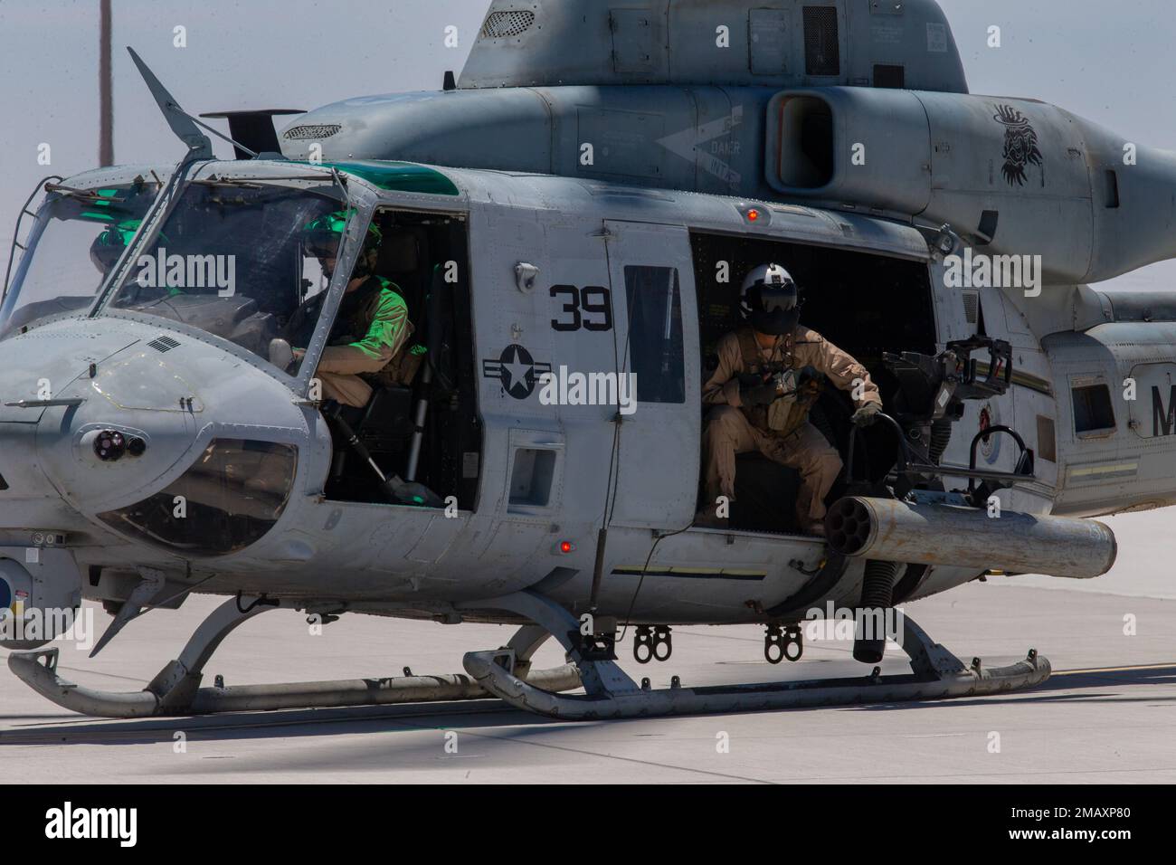 U.S. Marines with Marine Medium Tiltrotor (VMM) Squadron 362 (Reinforced), 13th Marine ...