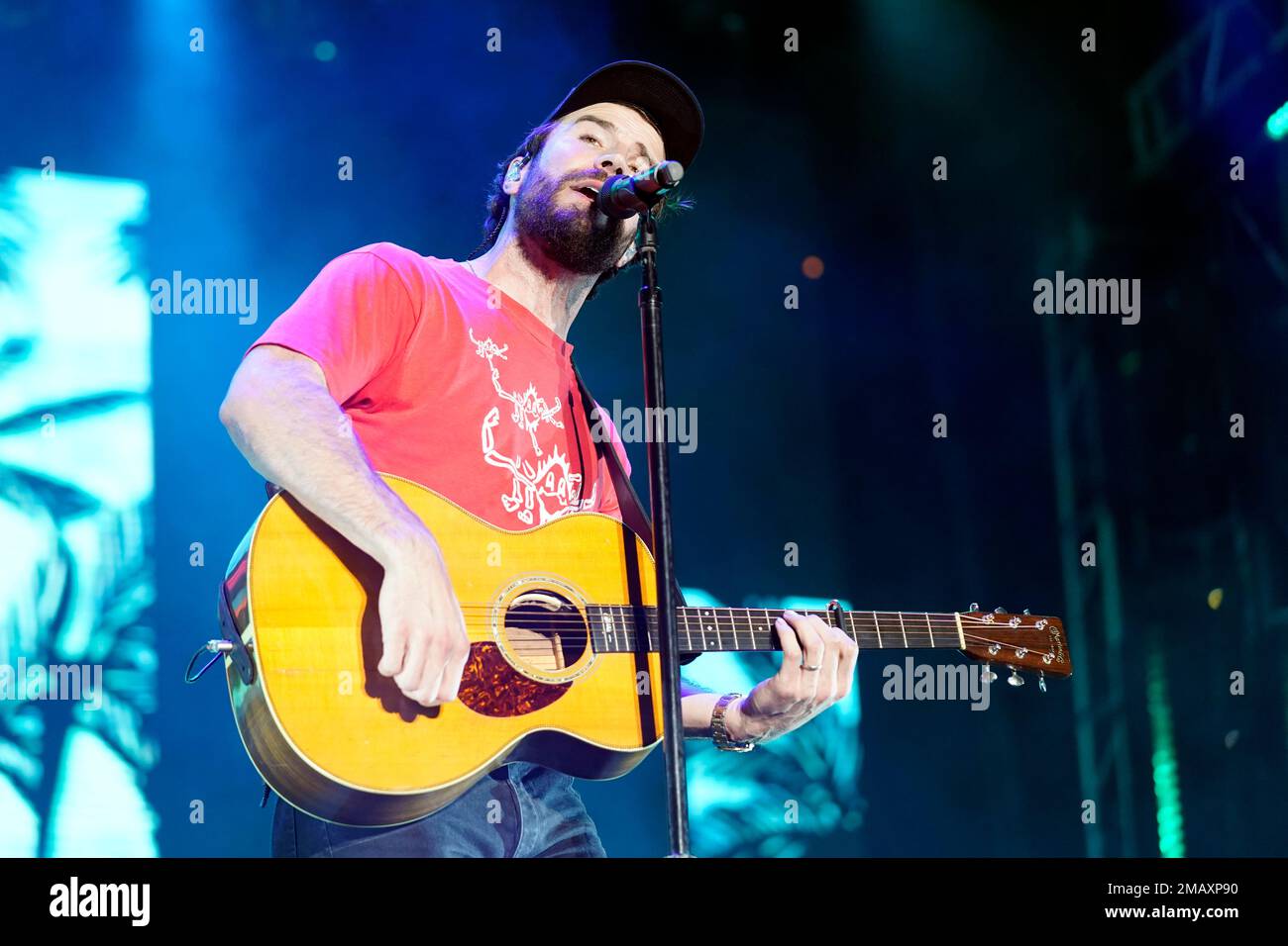 Sam Hunt performs during day 3 of the Windy City Smokeout outside the ...