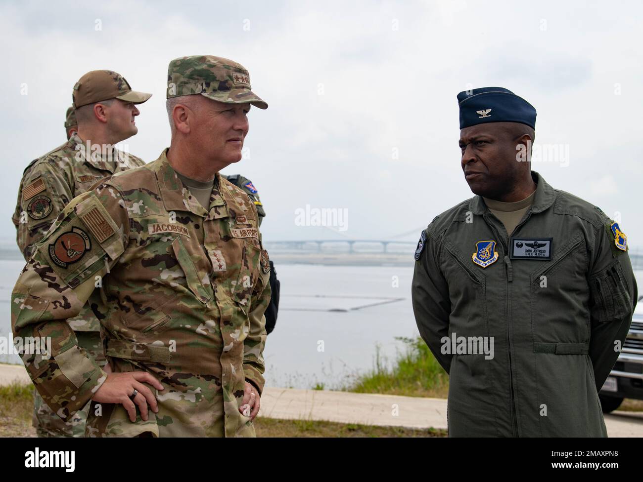 From left, Lt. Gen. James A. Jacobson, Pacific Air Forces deputy ...