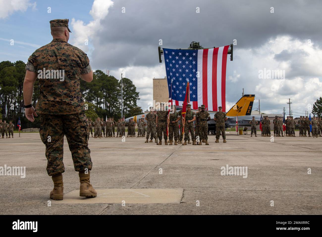 U.S. Marine Corps. Lt. Col. Stephen Ritchie, incoming commanding ...