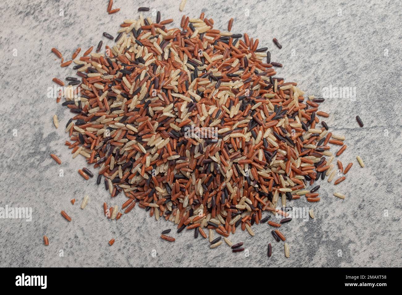 Raw three color jasmine rice.Thai rice grains Stock Photo - Alamy