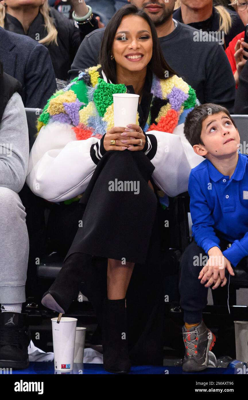 Lais Ribeiro attends the NBA Paris Game 2023 match between Detroit ...