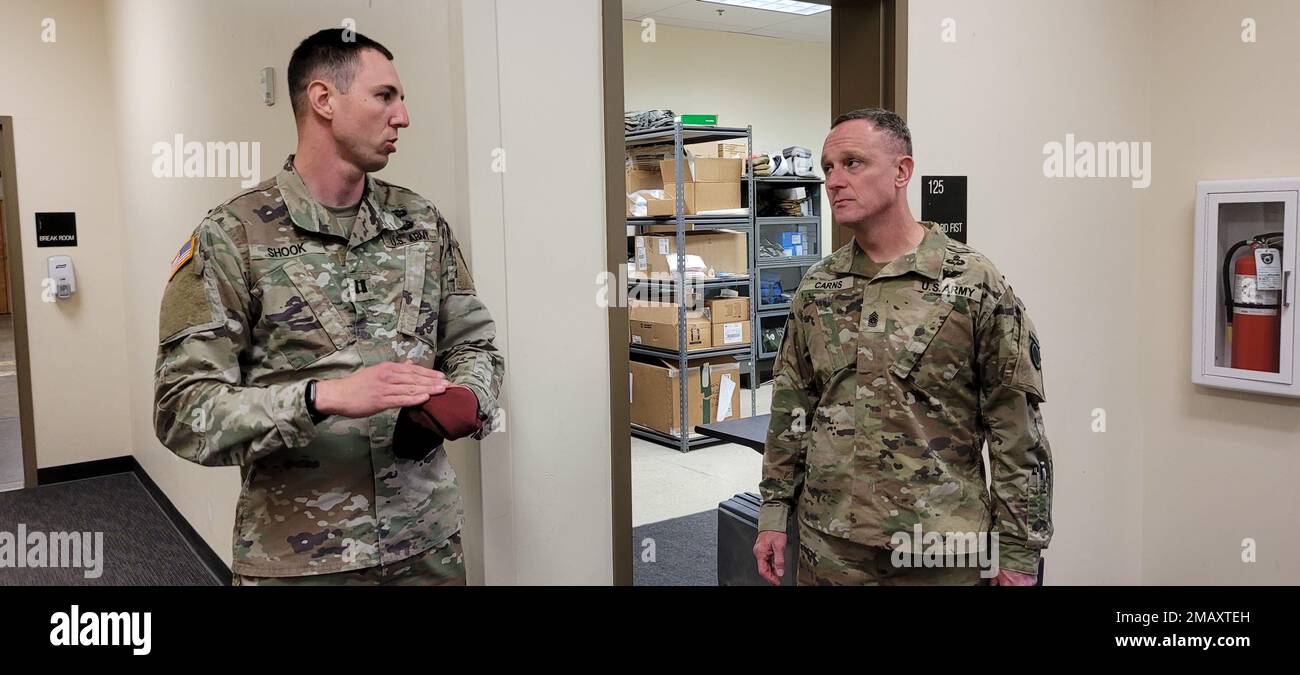 U.S. Army Command Sgt. Maj. Shawn Carns, I Corps' senior enlisted ...
