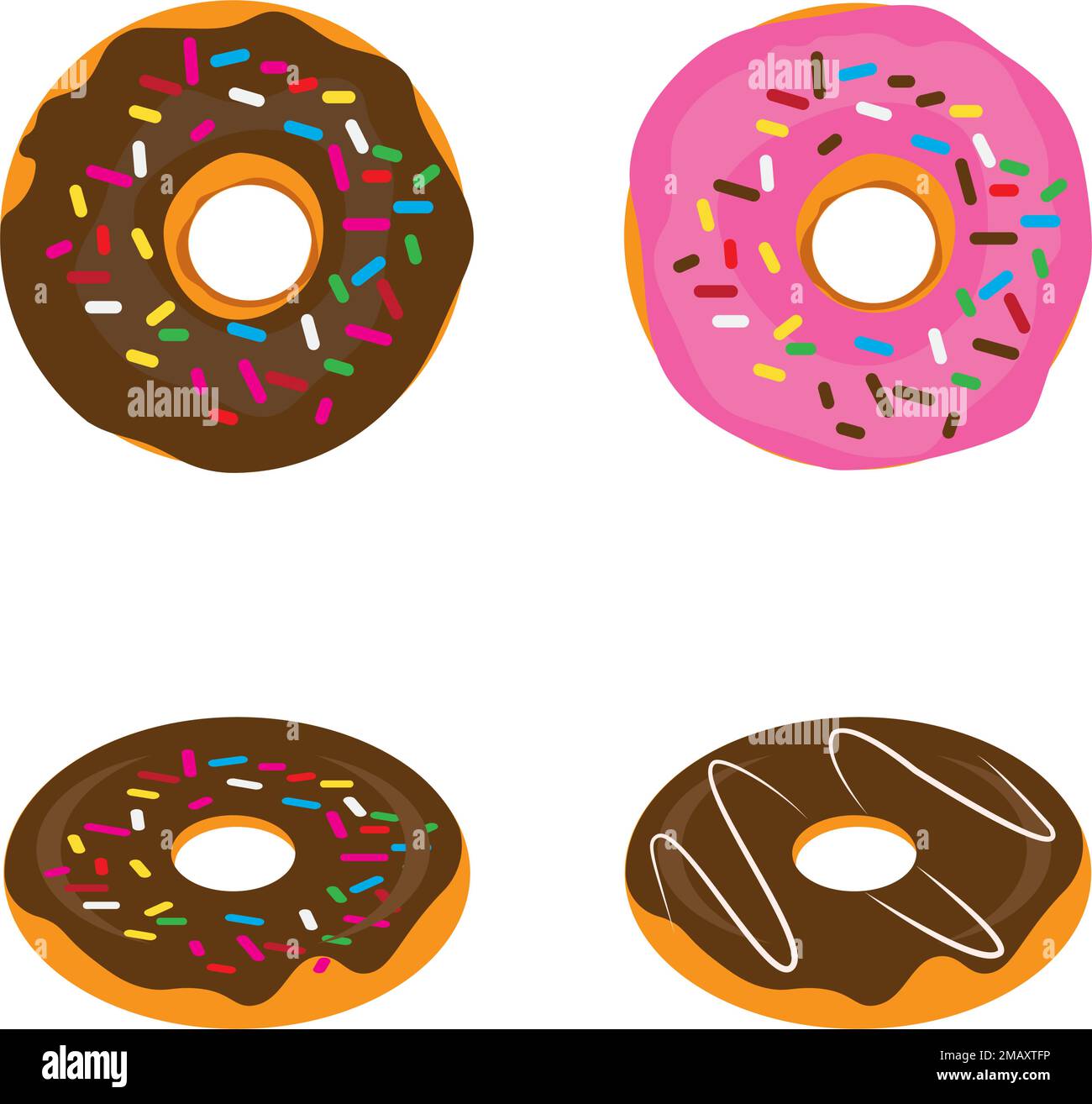 donut cake logo vector template Stock Vector Image & Art - Alamy