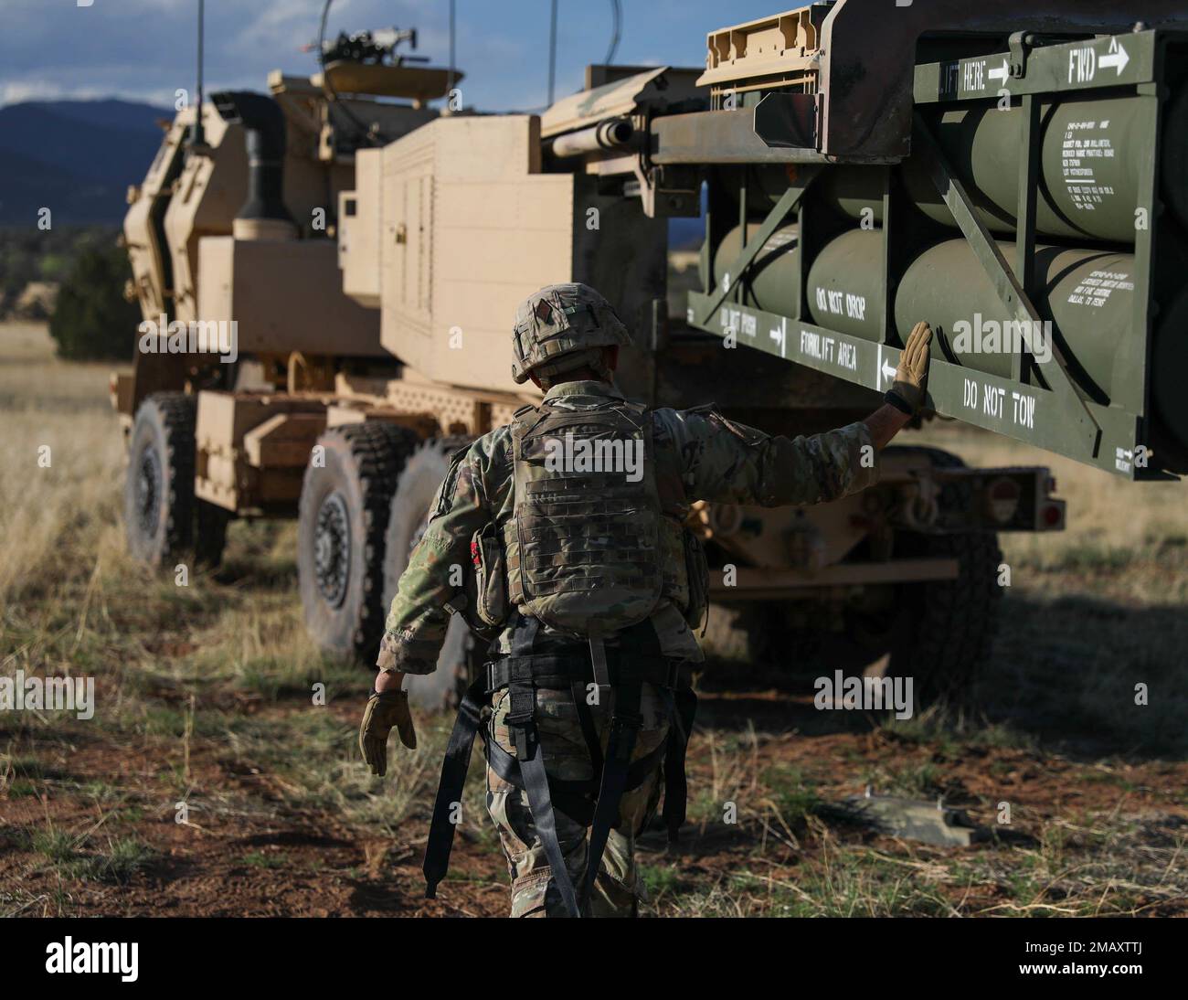 Staff Sgt. Zachary Fenter, a crew chief assigned to A Battery 1st ...