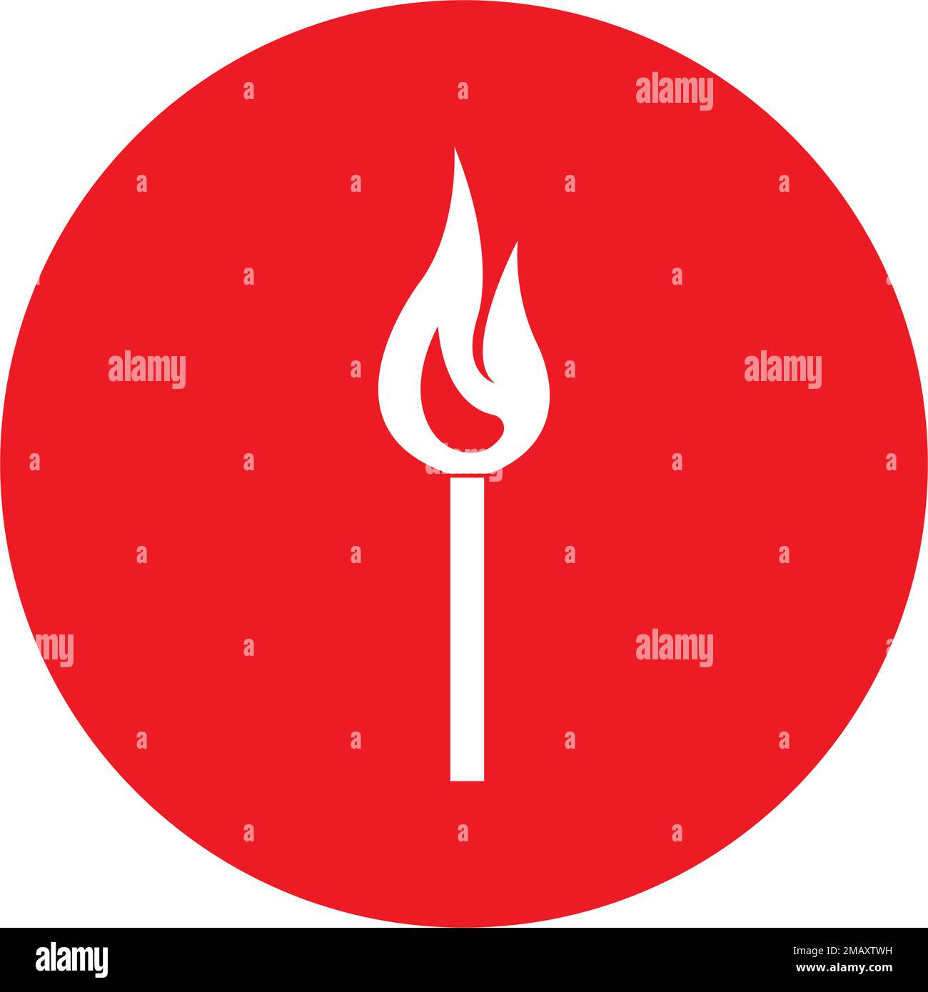 stem matches logo stock illustration design Stock Vector Image & Art ...