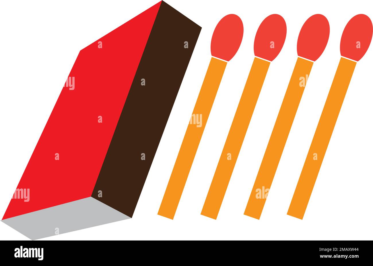 stem matches logo stock illustration design Stock Vector Image & Art - Alamy