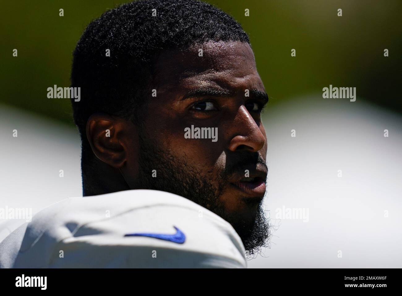 Los Angeles Rams linebacker Bobby Wagner pauses during NFL football ...