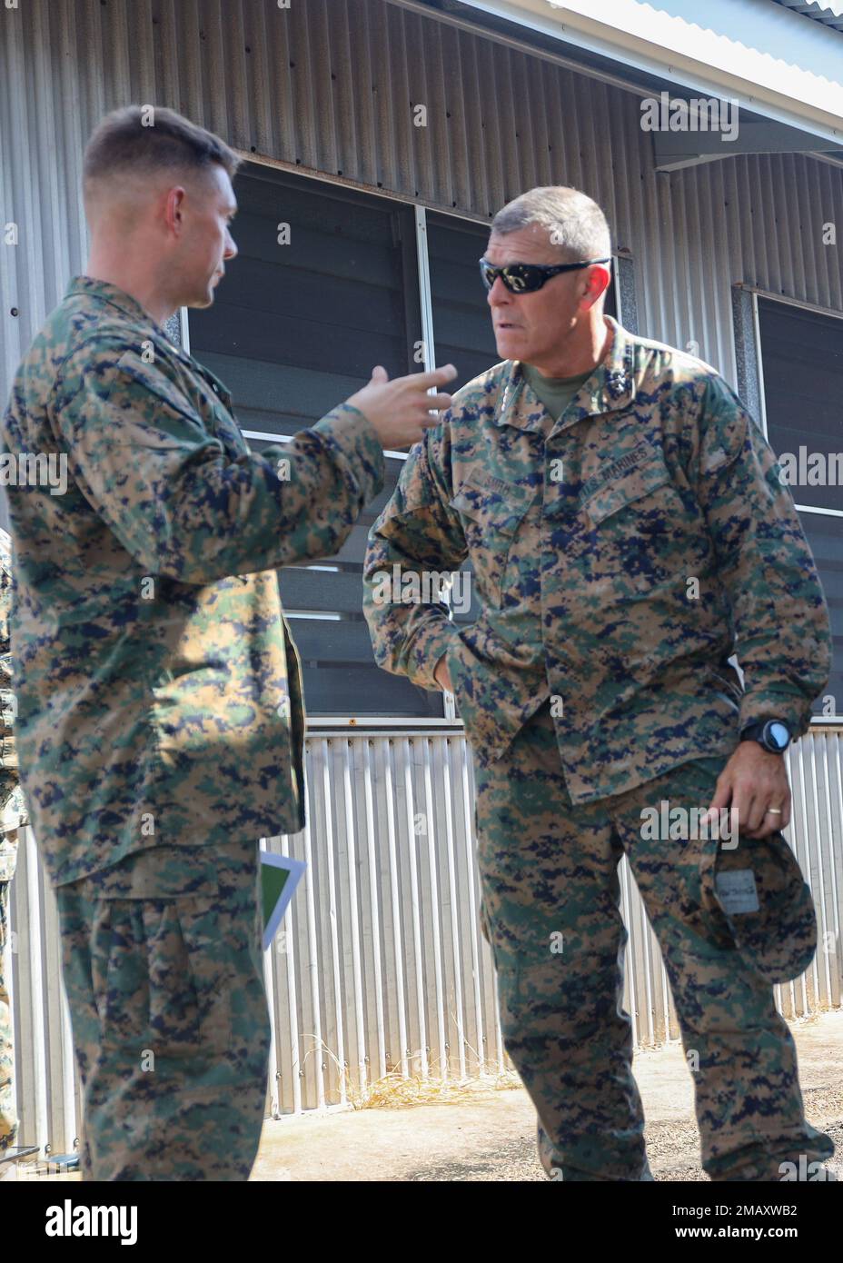 U.S. Marine Corps Maj. Christopher G. Montgomery, operations officer ...