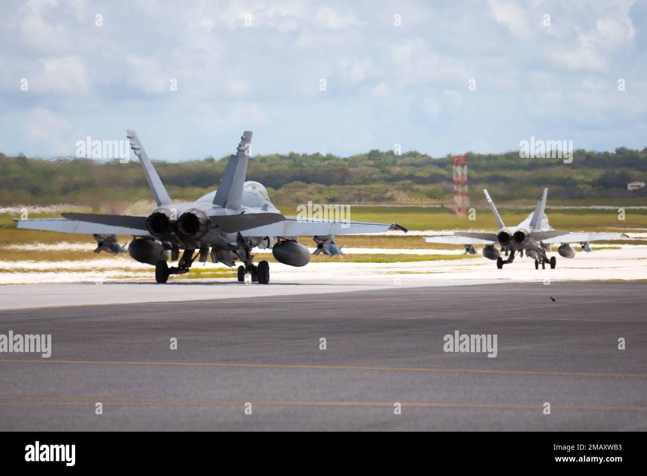 U.S. Marine Corps F/A-18 Hornet aircraft with Marine All Weather ...